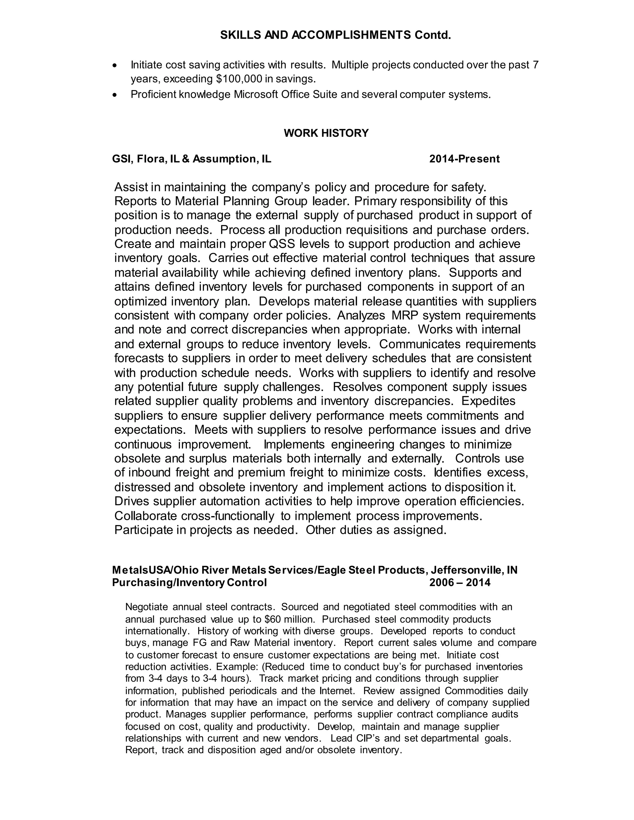 Butch Resume - Oct 2105 | PDF