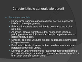 Simptome cardinale in ginecologie | PDF