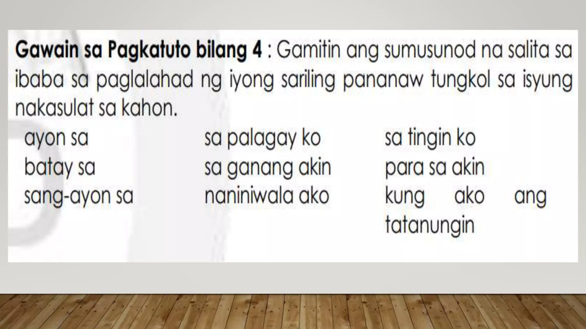 Mga-Pahayag-Sa-Pagbibigay-Ng-Sariling-Pananaw.pptx