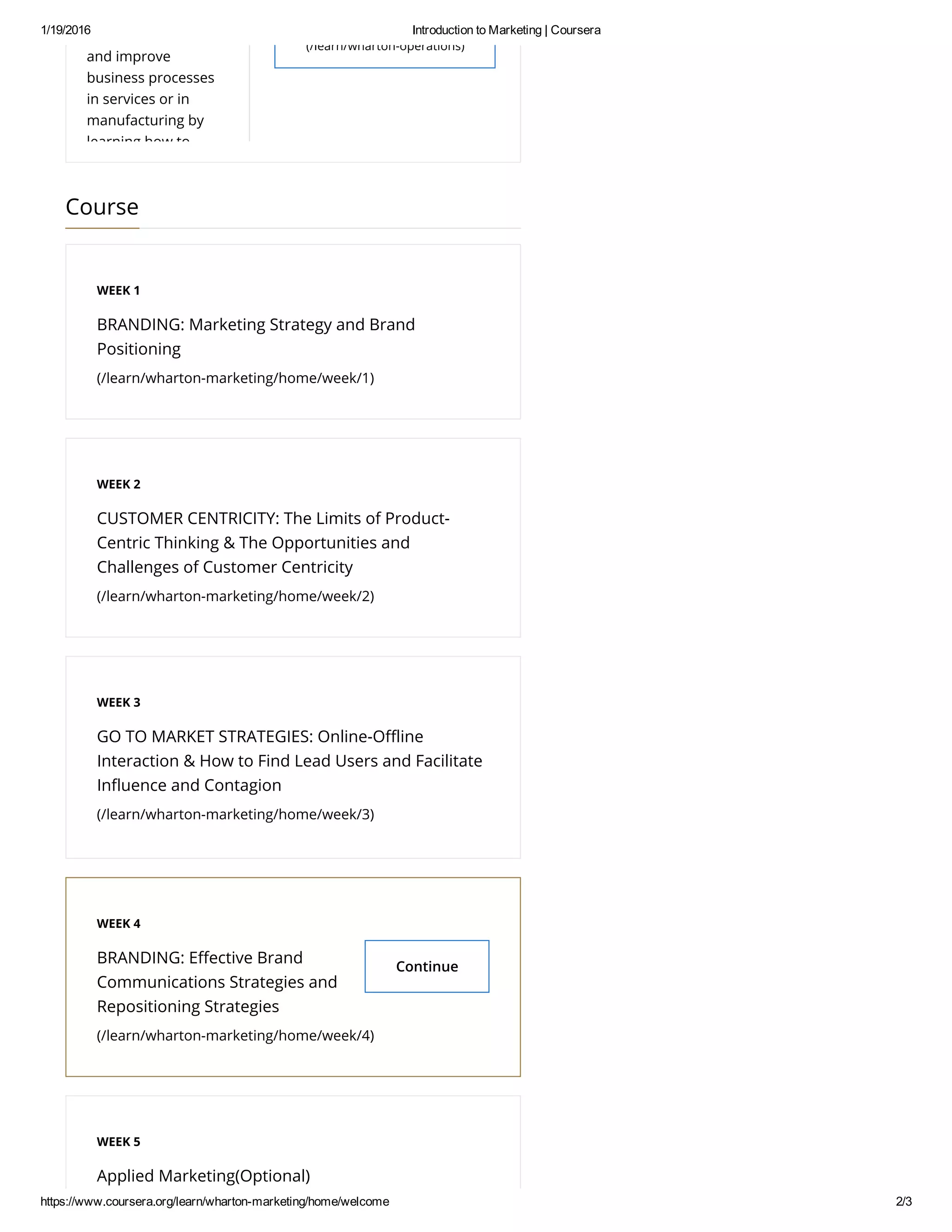 Introduction to Marketing _ Coursera | PDF