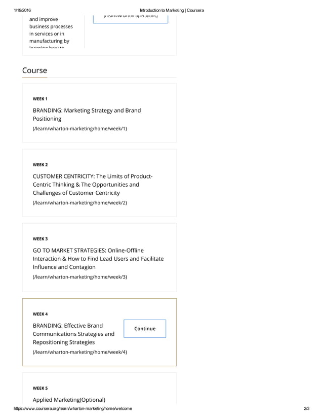 Introduction to Marketing _ Coursera | PDF | Marketing and Advertising ...