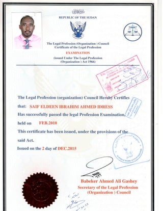 License for practicing law | PDF