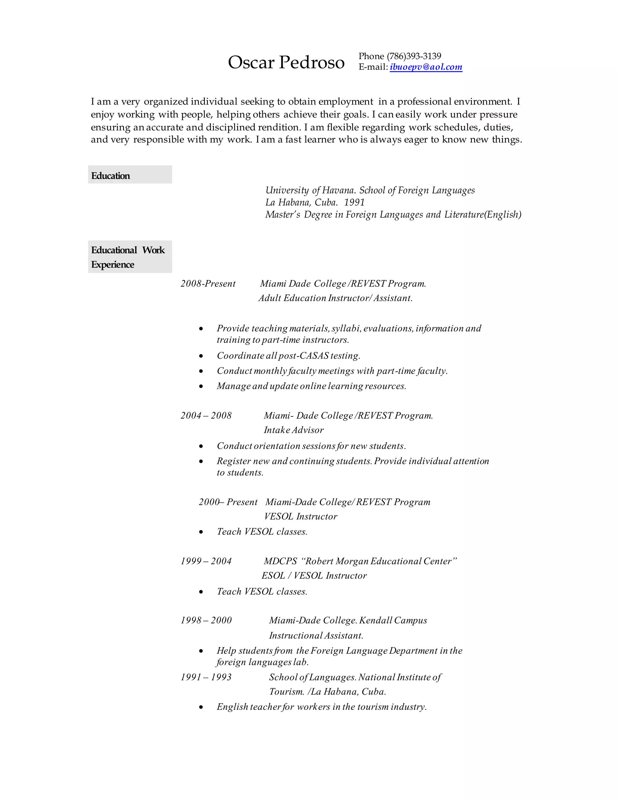 RESUME 102016 | DOCX