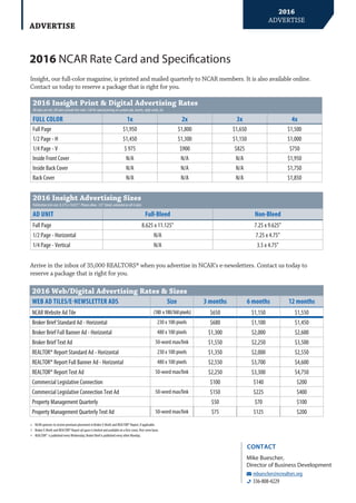2016 NCAR Marketing Kit | PDF