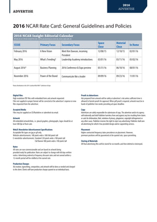 2016 NCAR Marketing Kit | PDF