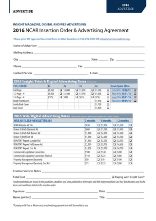 2016 NCAR Marketing Kit | PDF