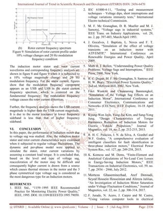 Effect of Voltage Sag on an Induction Motor | PDF