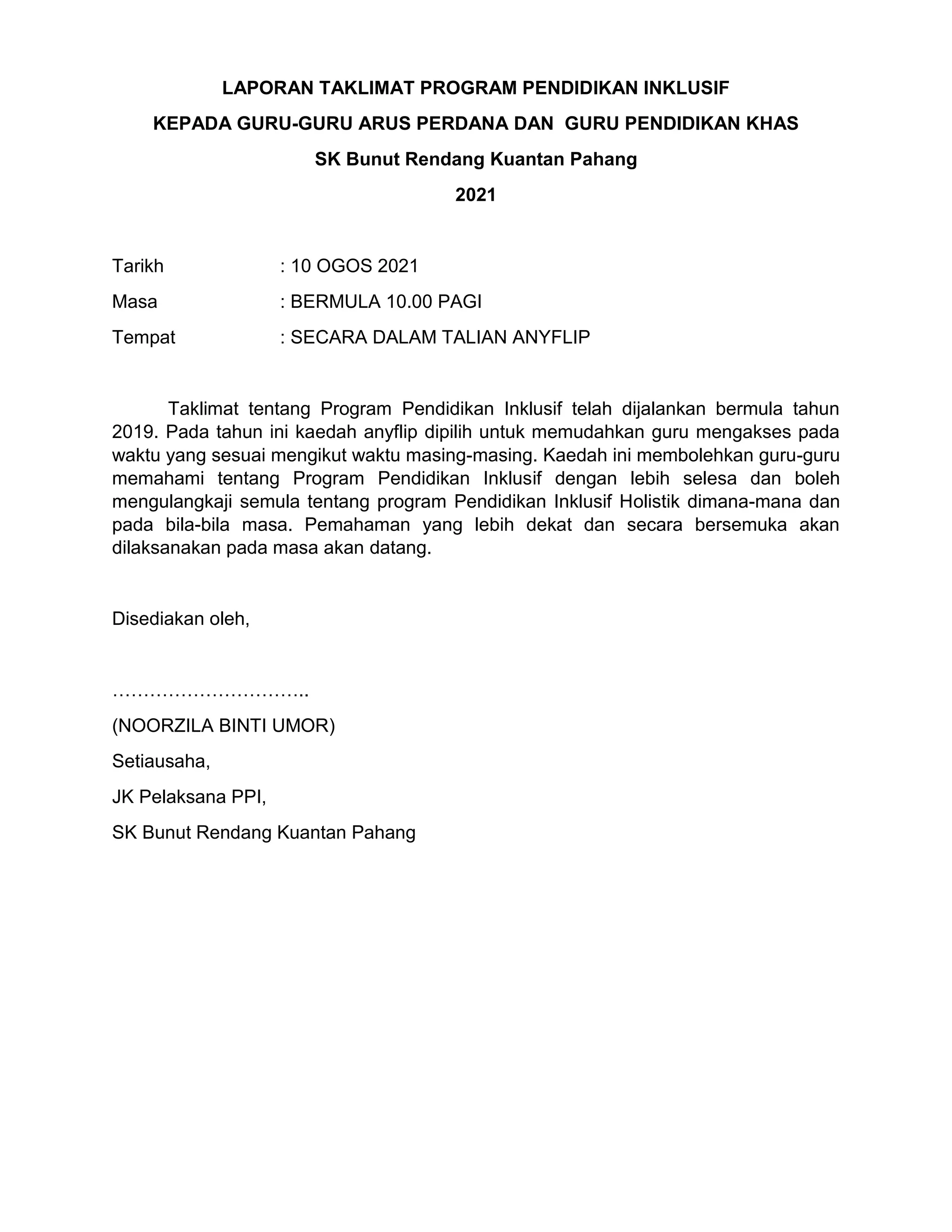 356450926-Laporan-Taklimat-Program-Pendidikan-Inklusif.doc