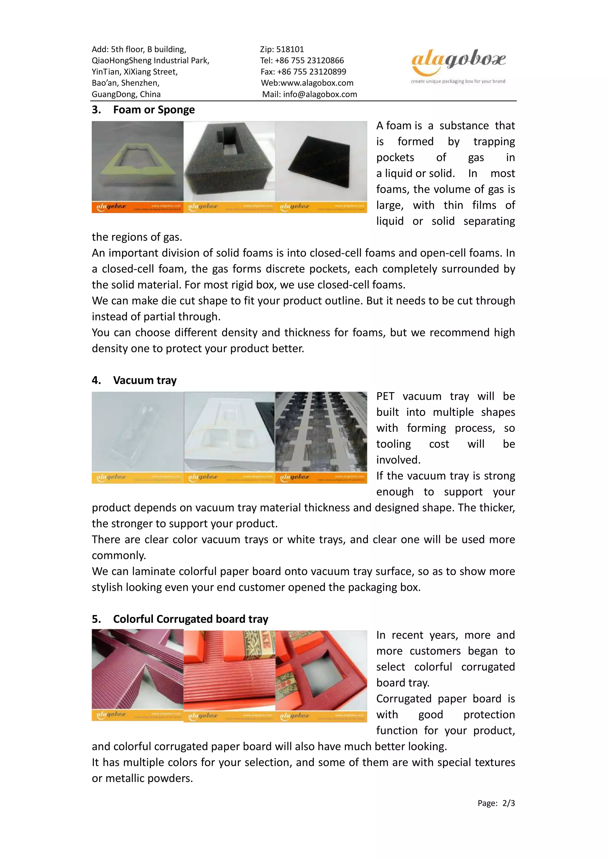 resources-how many rigid box inner tray material options | PDF