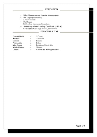 Deepa rani - CV updated | DOC
