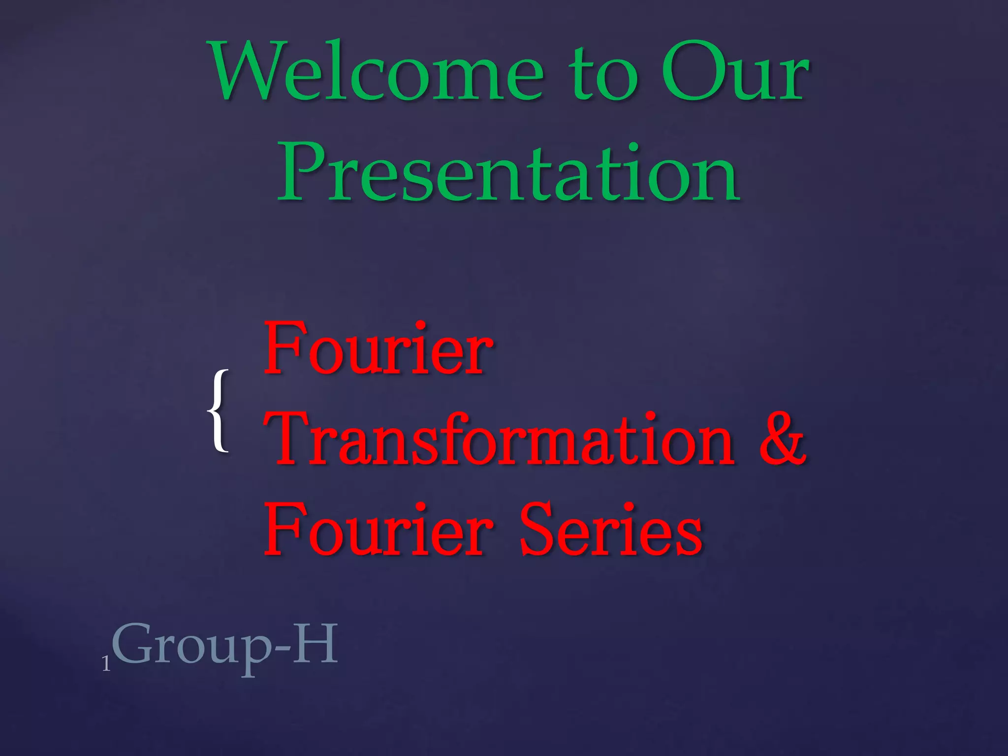 the fourier series | PPTX