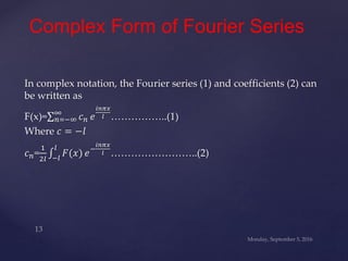 the fourier series | PPTX