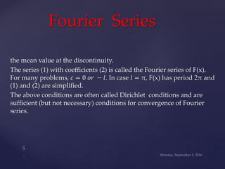 the fourier series | PPTX