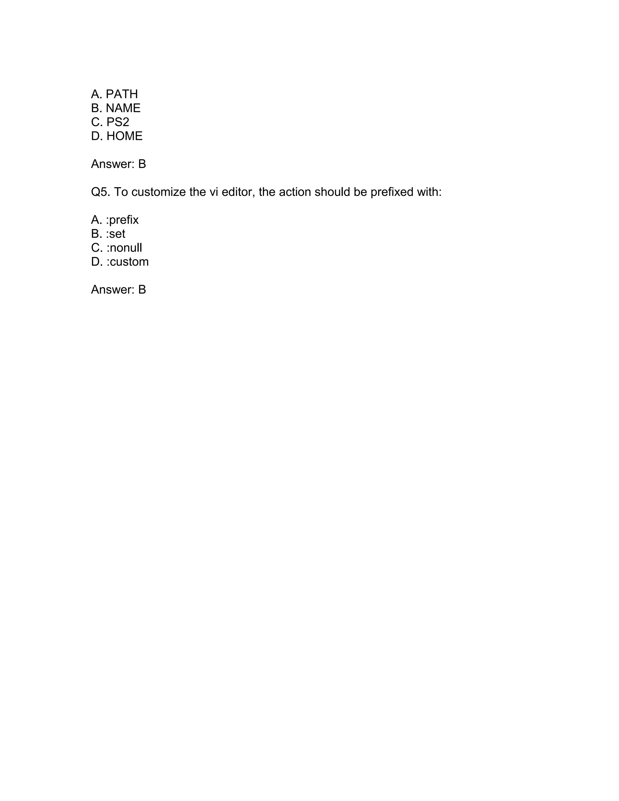 5 File Handling Commands Vi Editor And Environment Variables Pdf