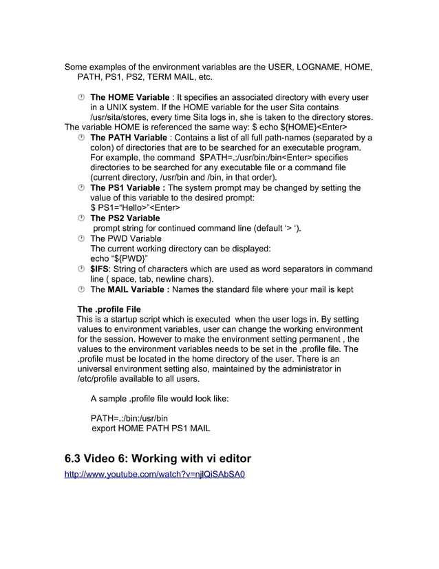 5_File_Handling_Commands__vi_editor_and_environment_variables | PDF | Operating Systems ...