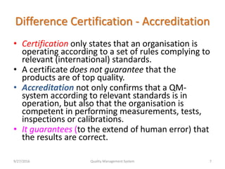 Quality Management System - Objectives | PPTX