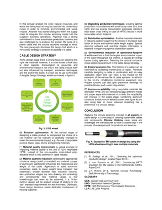 Circular Economy Cable Design_Prysmian | PDF