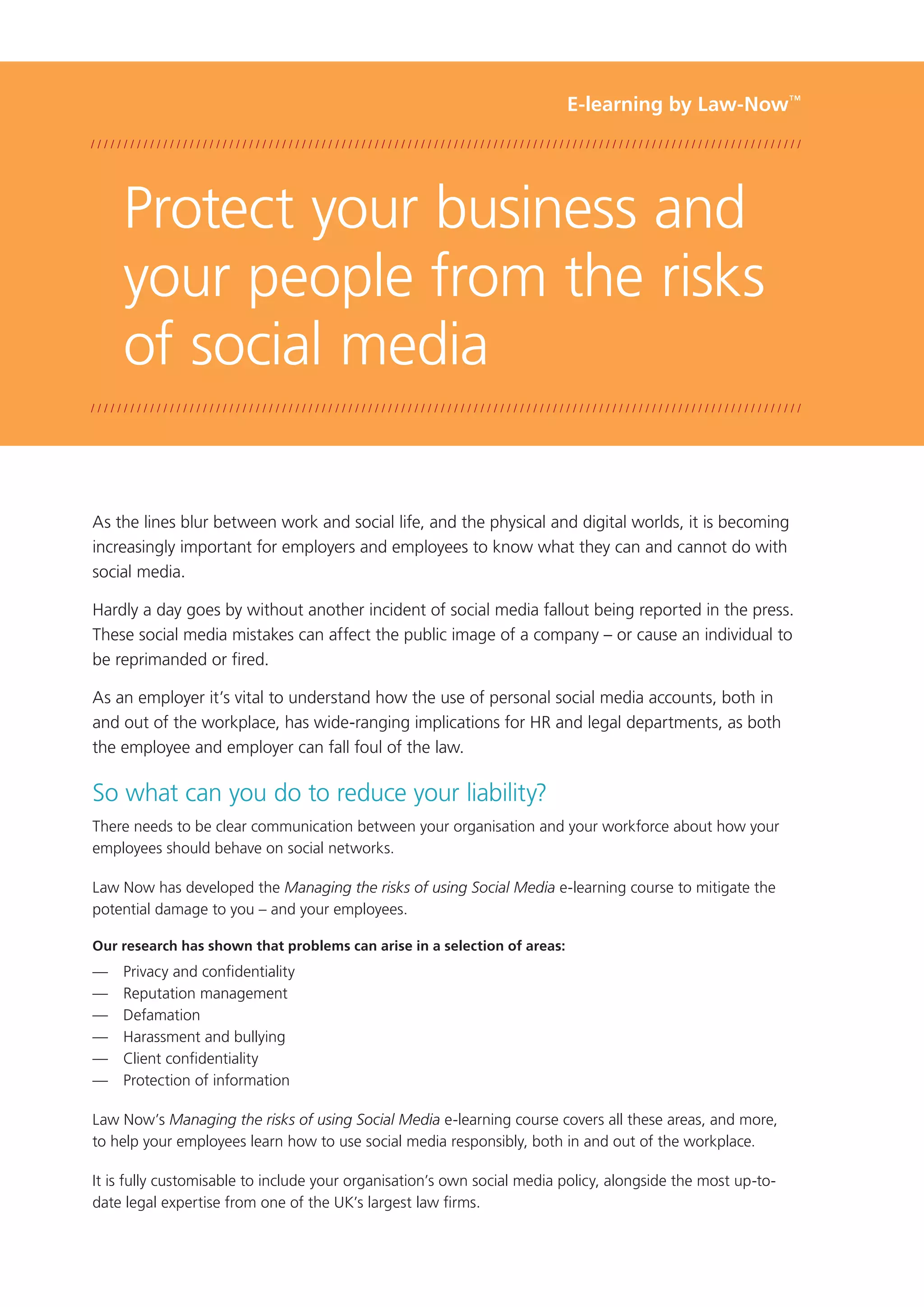 (S) Managing the risks of using Social Media | PDF
