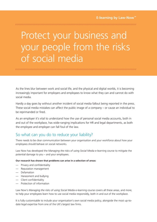 (S) Managing the risks of using Social Media | PDF