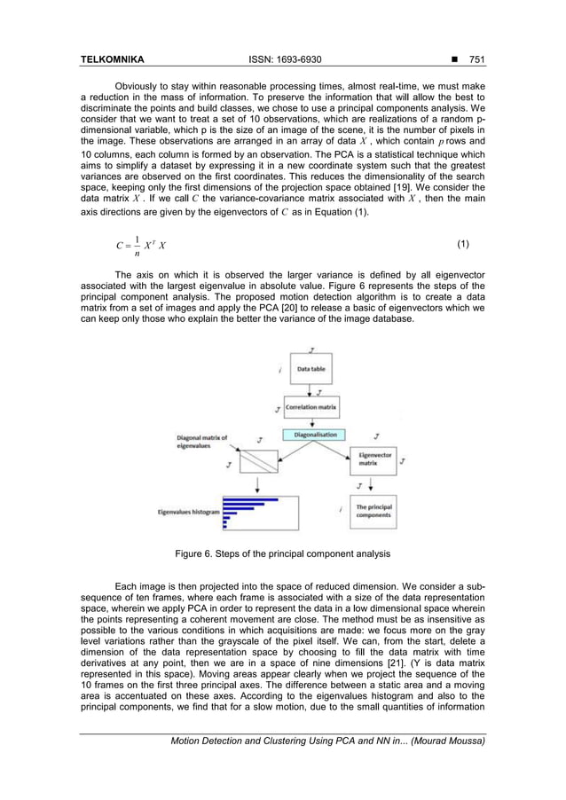Motion Detection and Clustering Using PCA and NN in Color Image Sequence | PDF