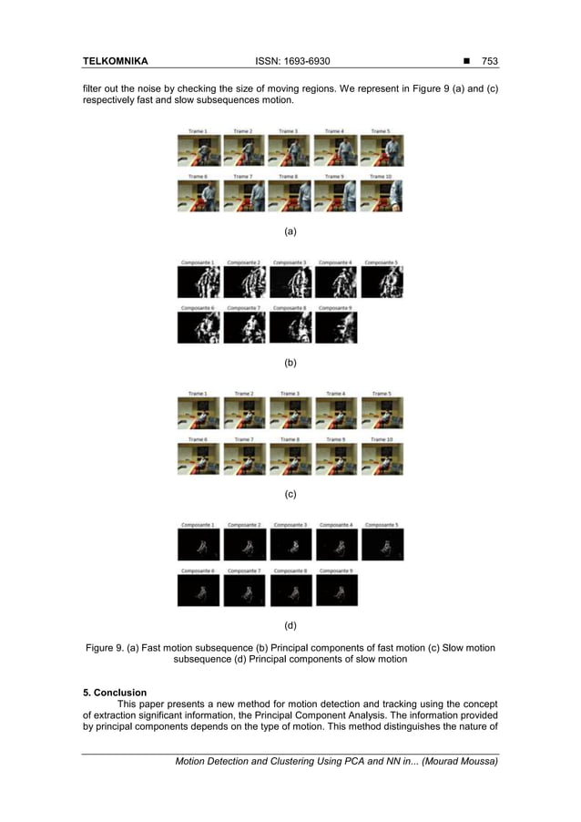 Motion Detection And Clustering Using Pca And Nn In Color Image Sequence Pdf 9307