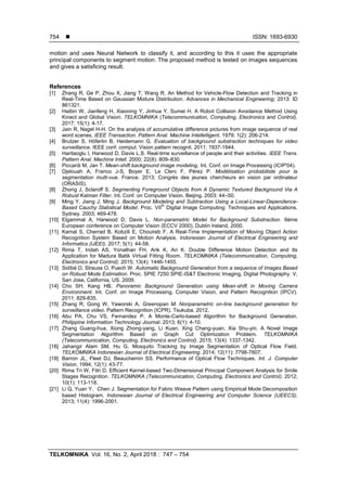 Motion Detection and Clustering Using PCA and NN in Color Image Sequence | PDF