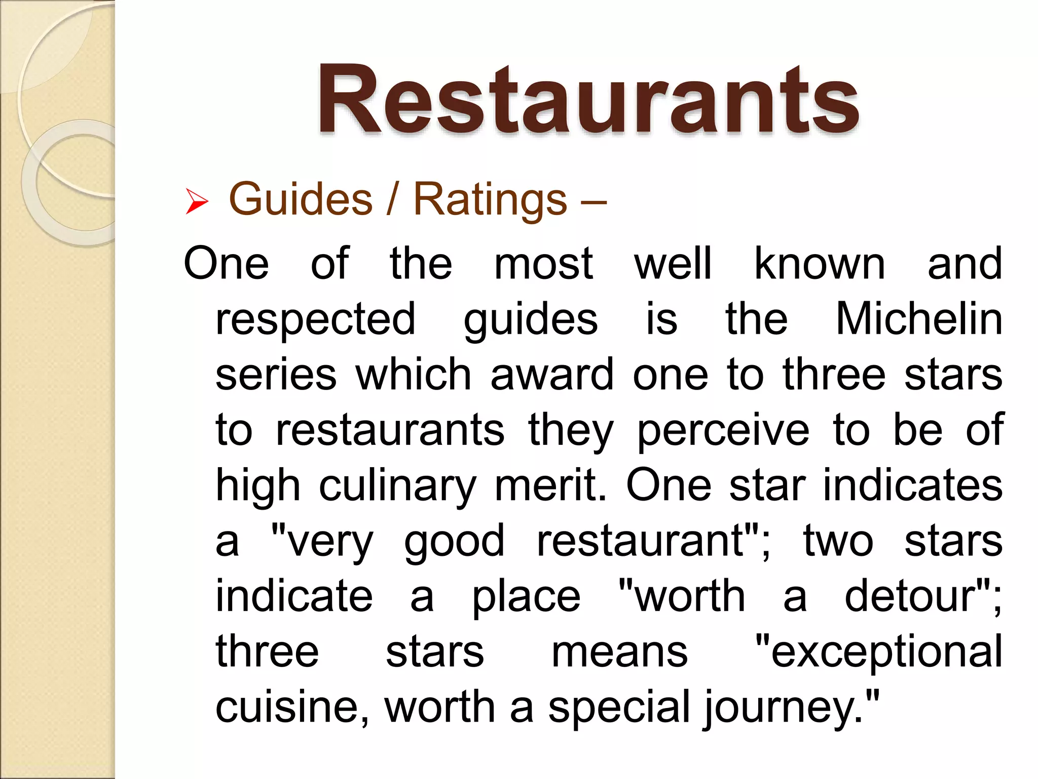 Classification of catering | PPT