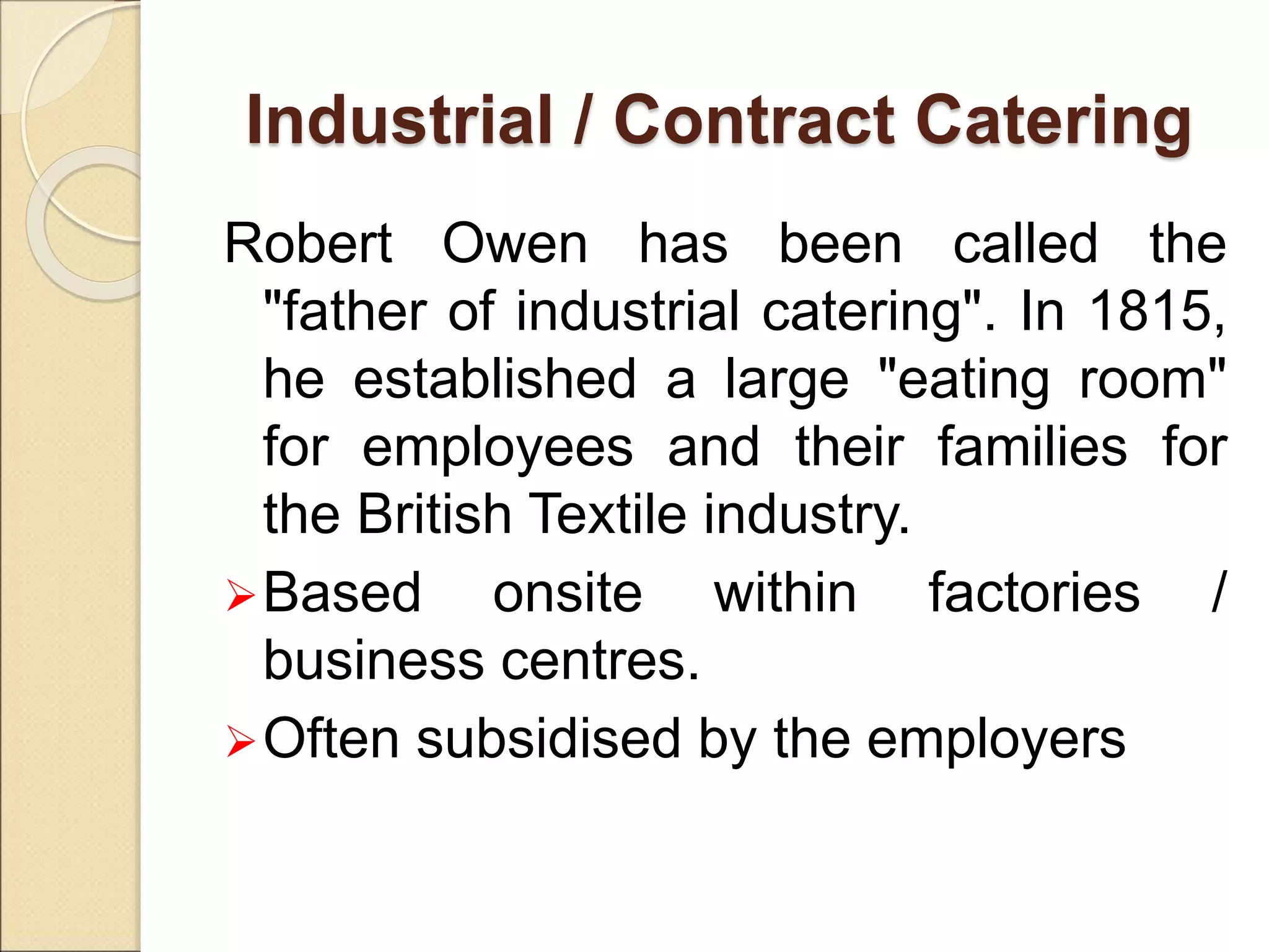 Classification of catering | PPT
