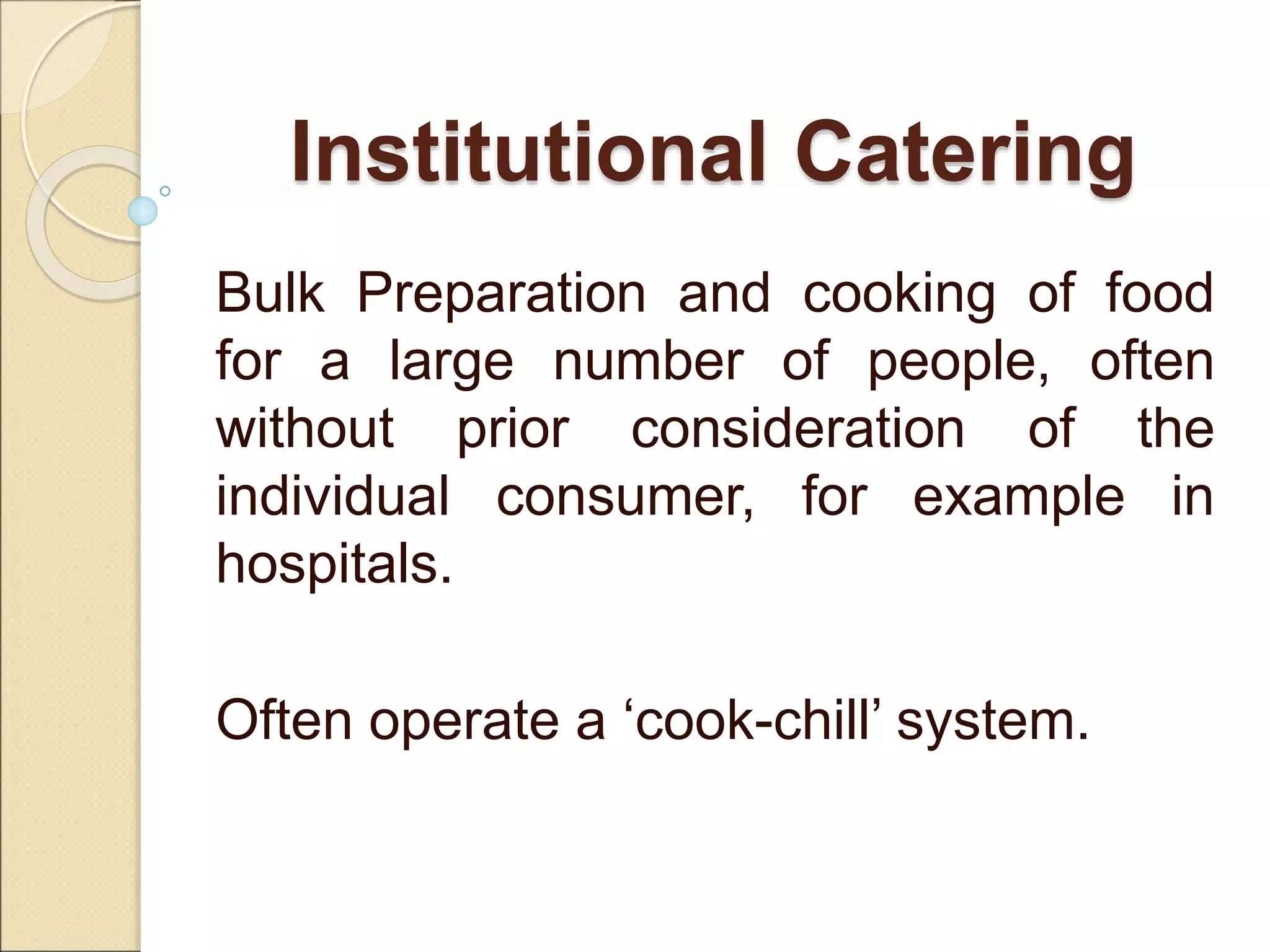 Classification of catering | PPT