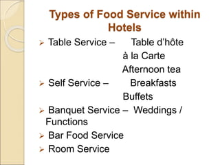 Classification of catering | PPT