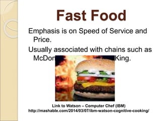 Classification of catering | PPT