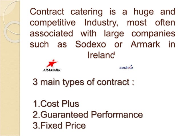 Classification of catering | PPT | Bars & Restaurants | Attractions