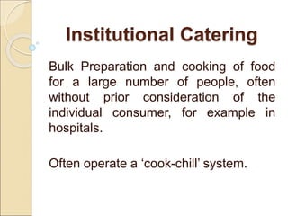 Classification of catering | PPT