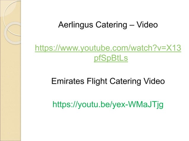 Classification of catering | PPT | Bars & Restaurants | Attractions