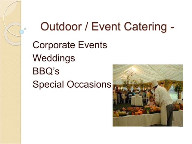 Classification of catering | PPT | Bars & Restaurants | Attractions