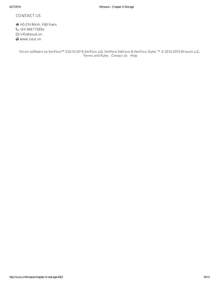 vmware-chapter-6-storage | PDF