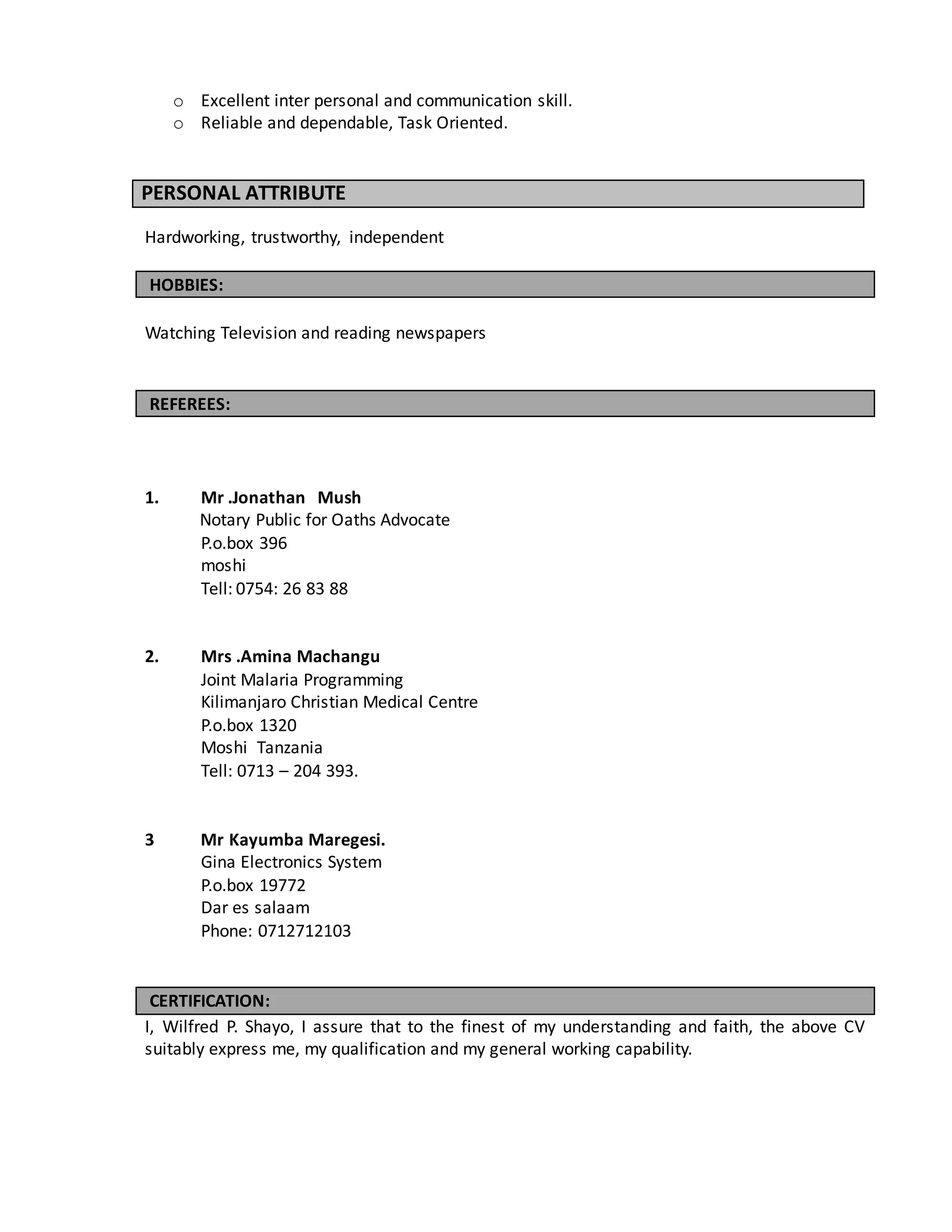 wilfred_shayo_cv | DOCX