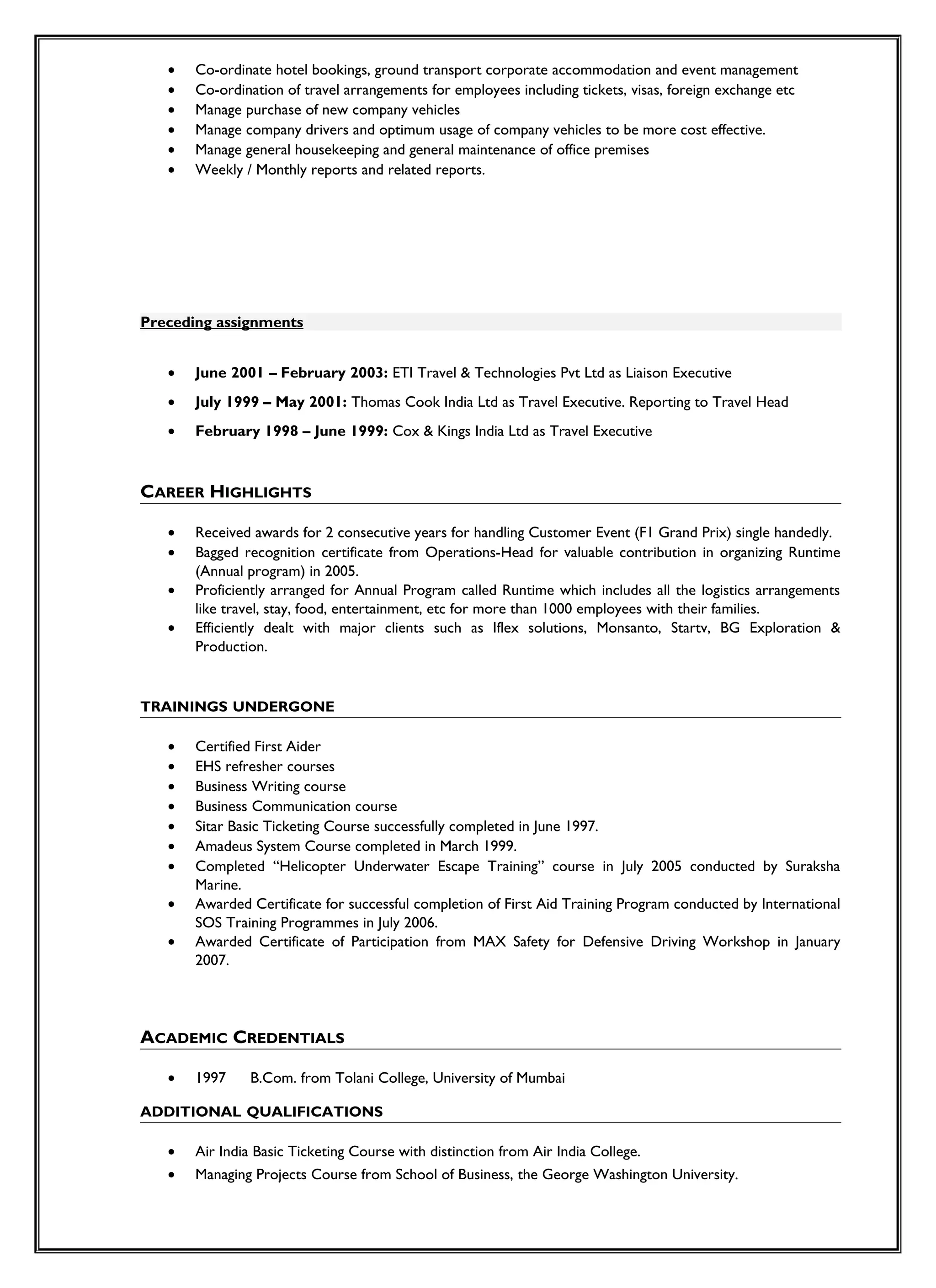 Shamsher_Resume updated1 | DOC | Business Administration | Business