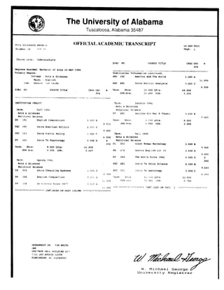UA BA Transcripts without SSN | PDF