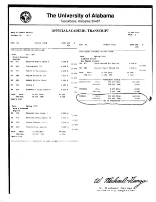 UA BA Transcripts without SSN | PDF