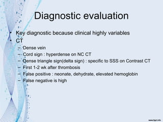 357 Cerebral venous and sinus thrombosis | PPT