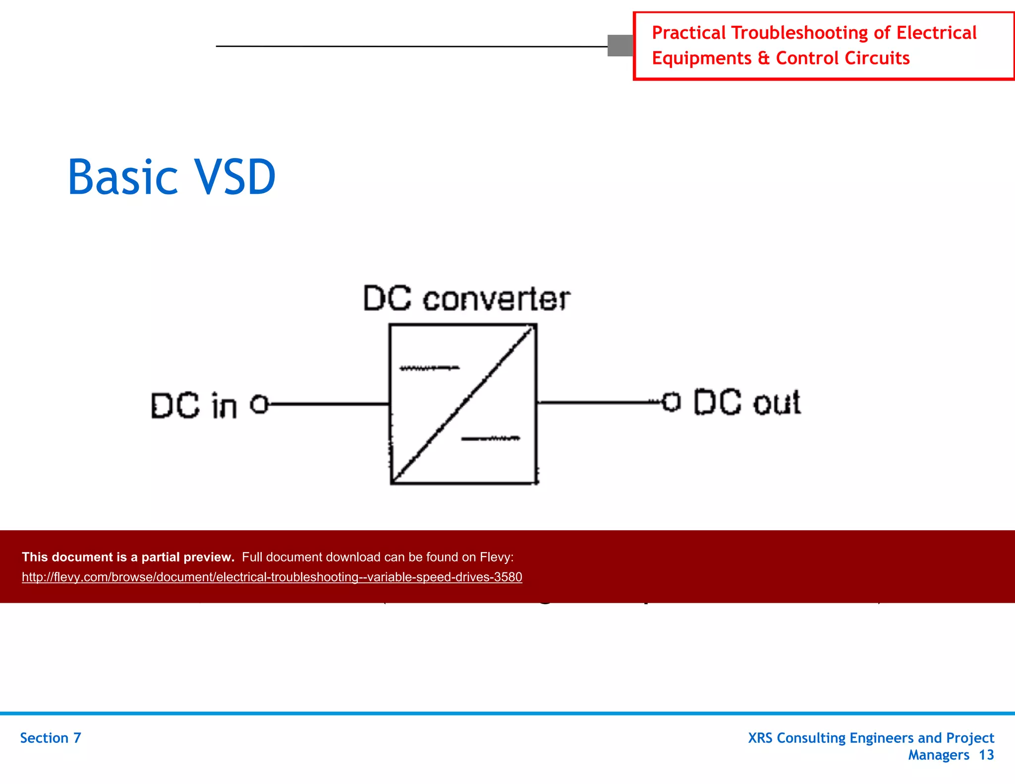Electrical Troubleshooting - Variable Speed Drives | PDF