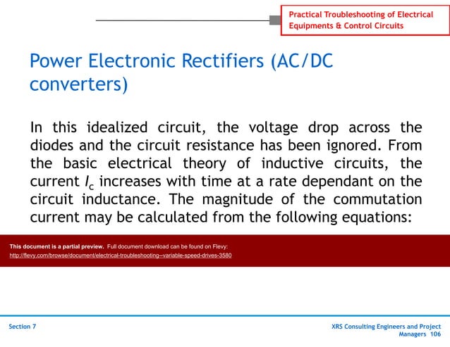 Electrical Troubleshooting - Variable Speed Drives | PPT