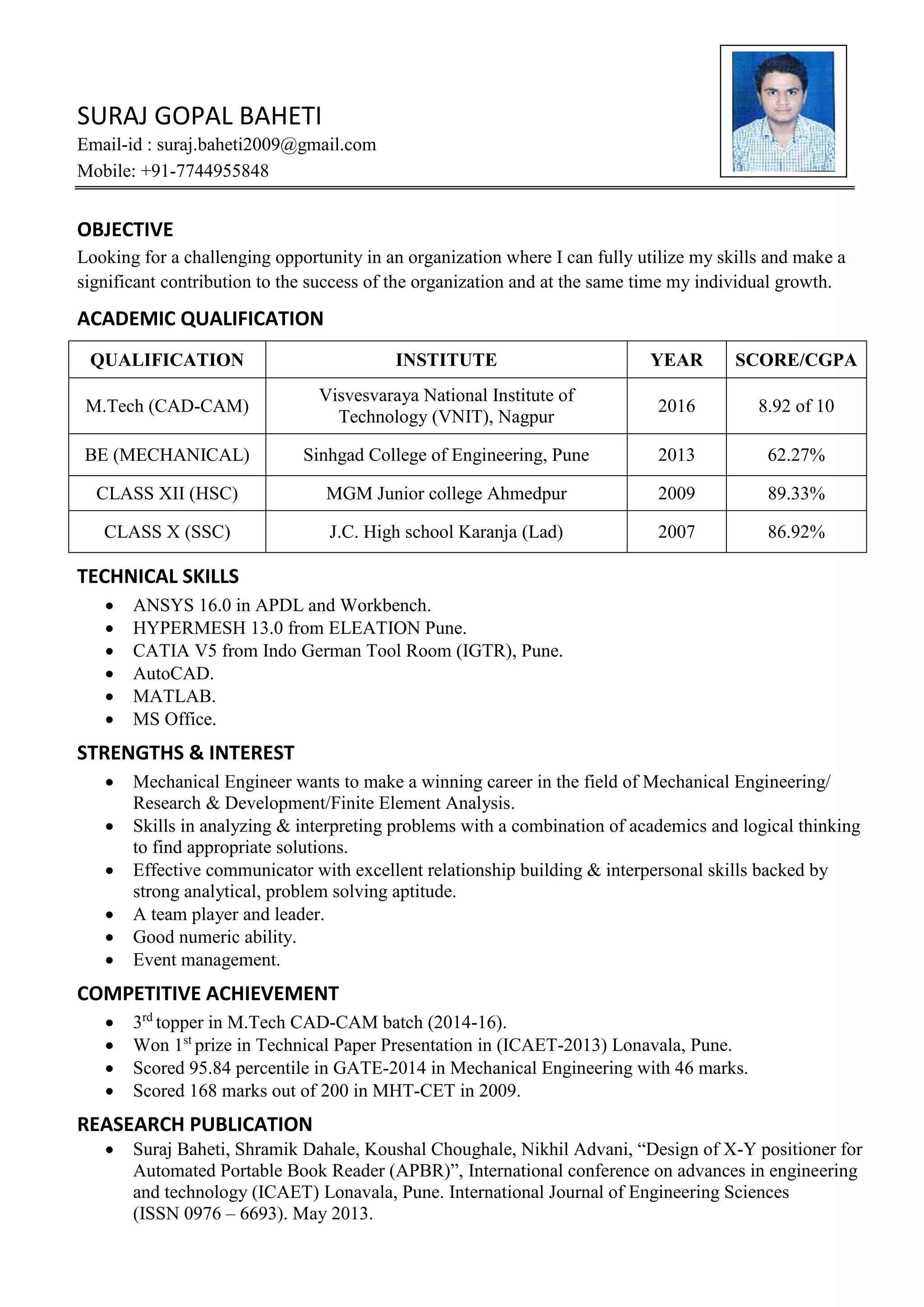 Suraj Baheti Resume | PDF