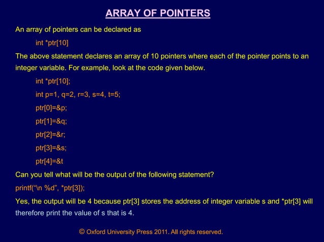 358 33 powerpoint-slides_5-arrays_chapter-5 | PPT