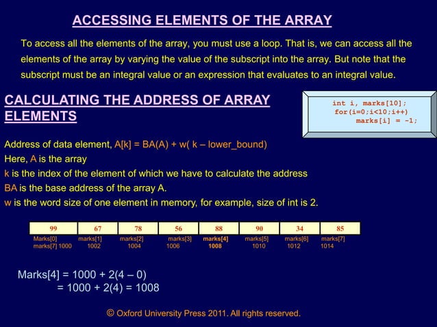 358 33 powerpoint-slides_5-arrays_chapter-5 | PPT