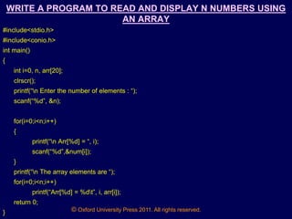 358 33 powerpoint-slides_5-arrays_chapter-5 | PPT