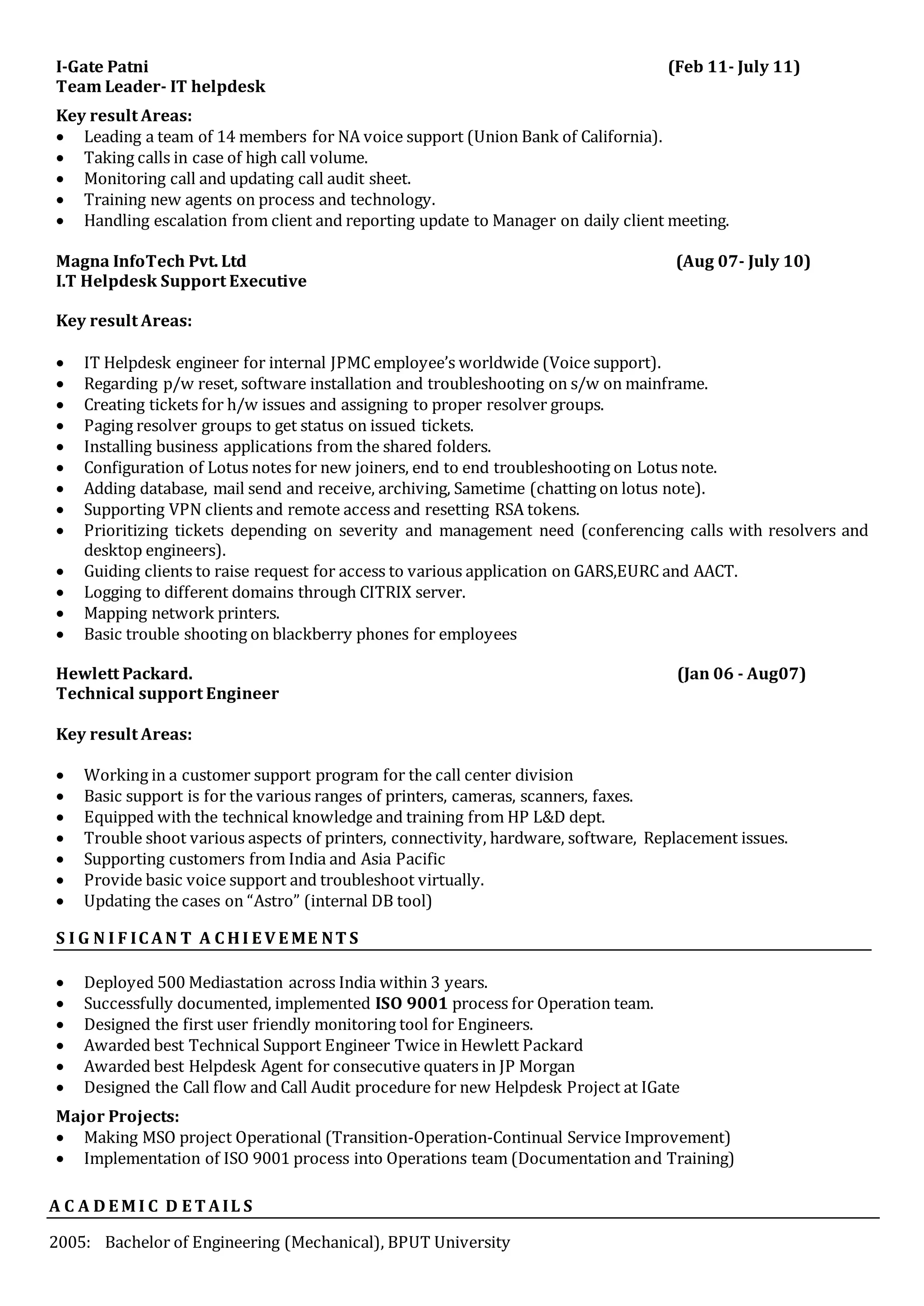 Dibya Ranjan Malla Resume Pdf
