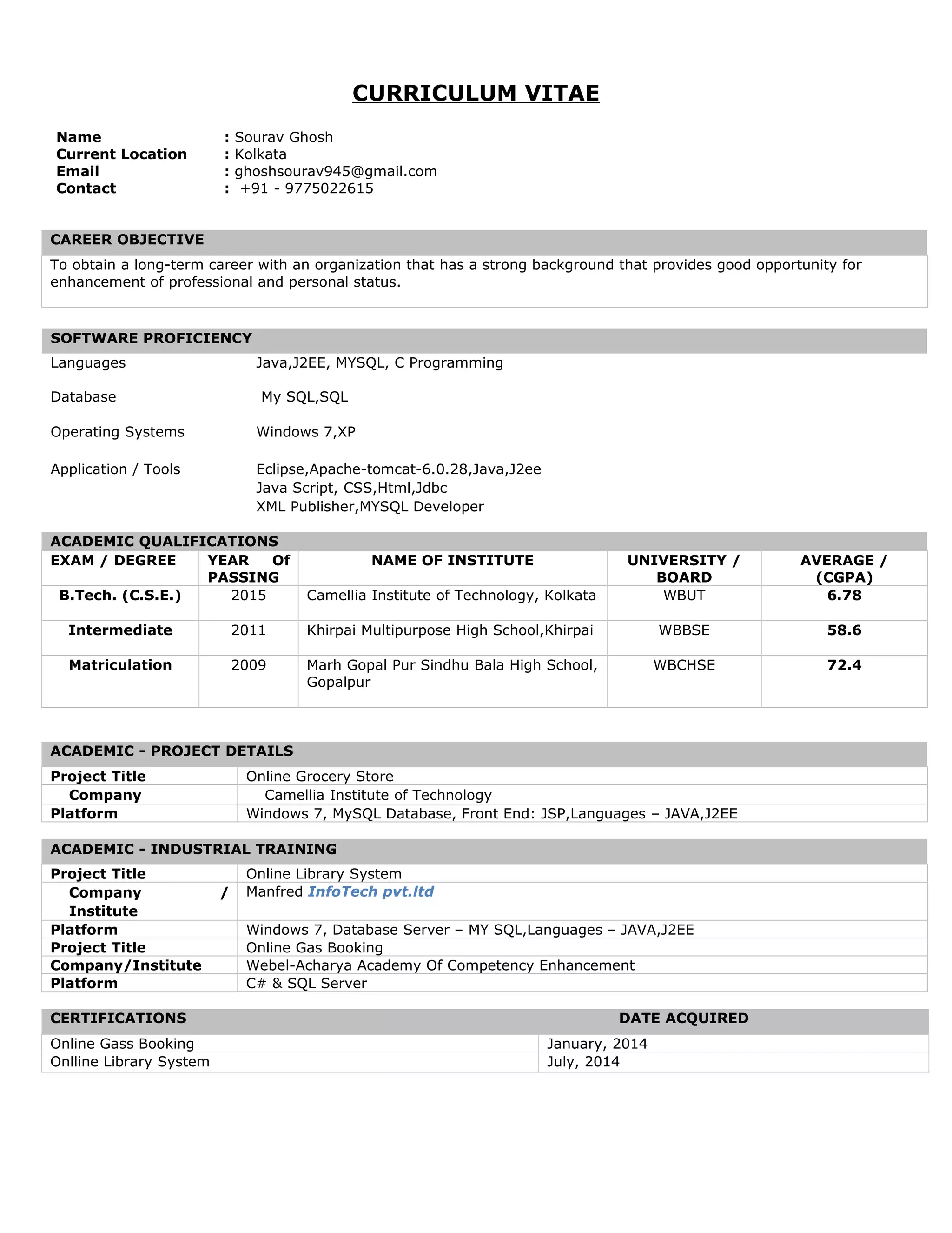 Sourav Ghosh_Resume | DOC