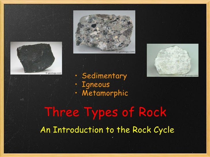 Three Types of Rocks